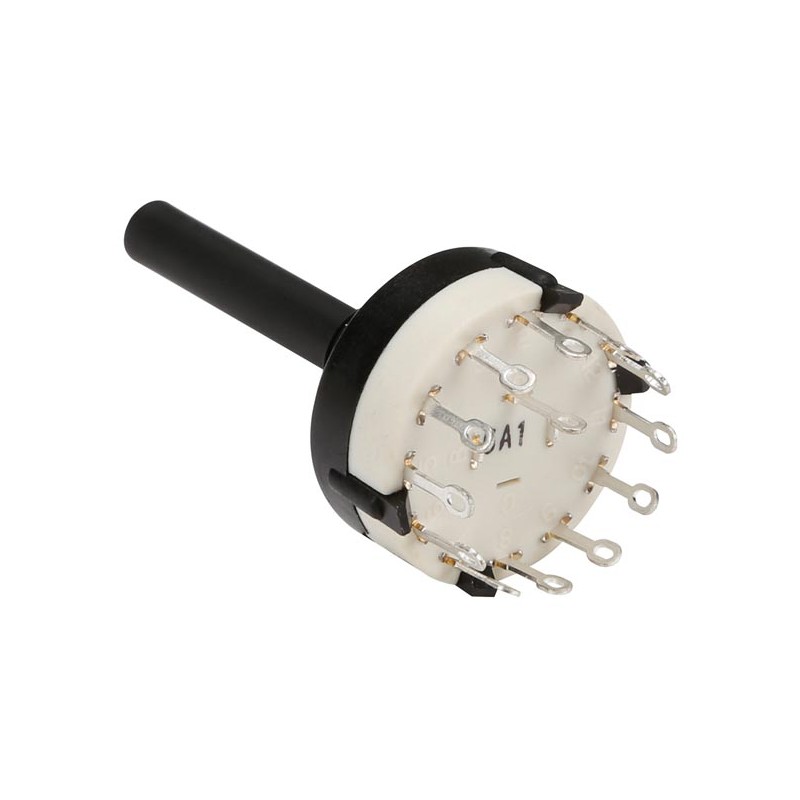 COMMUTATEUR ROTATIF 3 CIRCUITS / 4 POSITIONS - COSSES A SOUDER